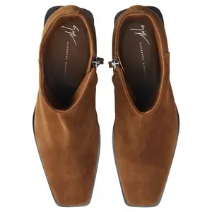 GIUSEPPE ZANOTTI Severus Suede Booties - Light_brown