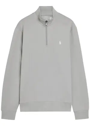 Polo Ralph Lauren Cotton-blend Half-zip Sweatshirt - Grey