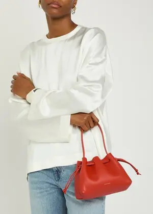 MANSUR GAVRIEL Drawstring Leather Pouch