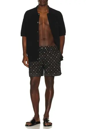 Amiri Ma Paisley Swim Trunk - Black
