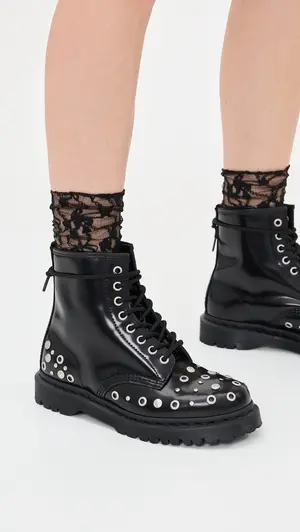 Dr. Martens 1460 8-eye Hardware Boots - Black