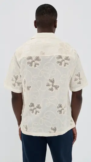Nn07 Ben Embroidered Shirt