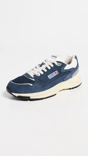 AUTRY Hyperway Low Suede Mesh Sneakers - Suede/mesh Bluet/silver