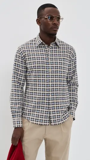Nn07 Deon Plaid Shirt