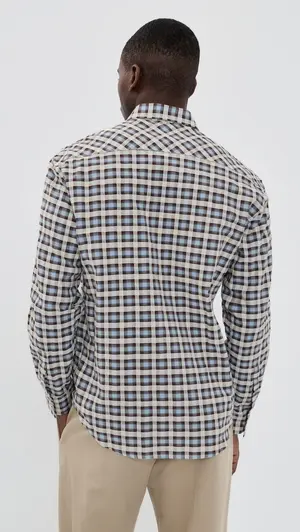 Nn07 Deon Plaid Shirt