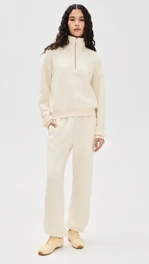 Eterne Boyfriend Pocket Sweatpants - Cream