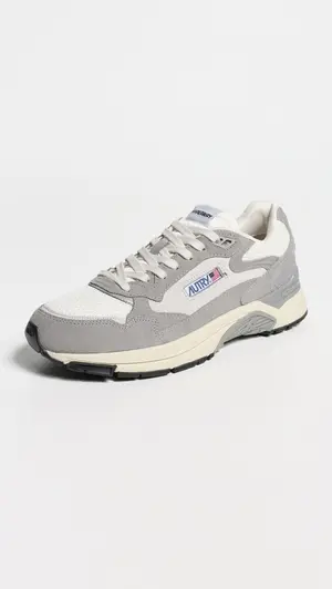 AUTRY Hyperway Low Suede Mesh Sneakers - Suede/mesh Plumb/silver