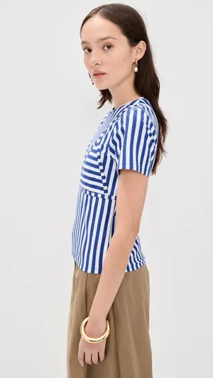 SIMONMILLER Kini Striped Tee - Blue Stripe