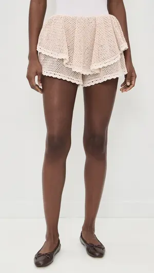 Sea Madelyn Crochet Skort - Cream
