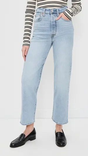 LEVI'S Ribcage Straight Ankle Jeans
