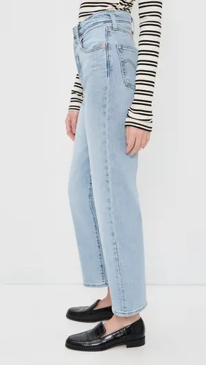 LEVI'S Ribcage Straight Ankle Jeans
