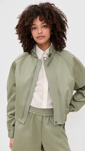 Helmut Lang Trench Chino Bomber Jacket - Vetiver