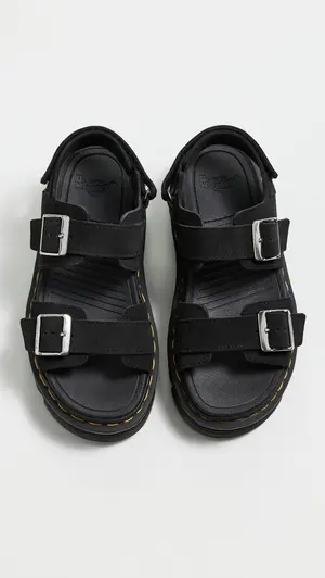 Dr. Martens Zebzag Sandals - Black