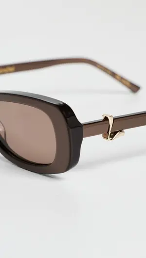 LUV LOU The Bella Rectangle Sunglasses