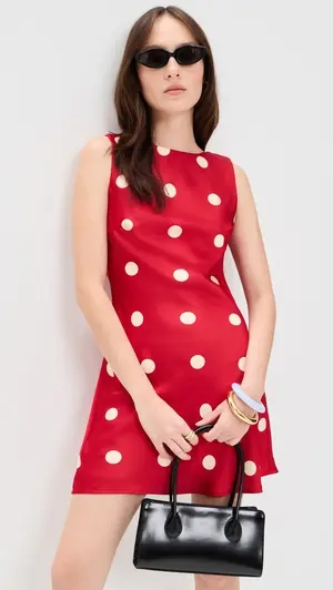 BAILEY ROSE Polka Dot Mini Dress