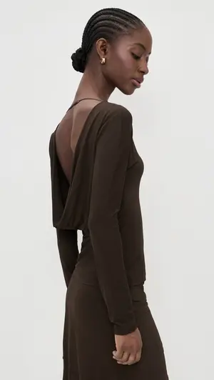 Helmut Lang Cowl Back Top