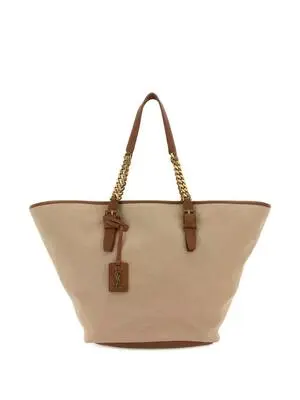 Saint Laurent Panier Chain-trimmed Tote Bag - Brown