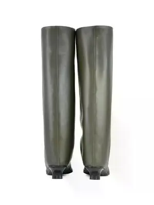 Vicini Square-toe Knee-high Leather Boots