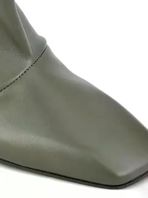 Vicini Square-toe Knee-high Leather Boots