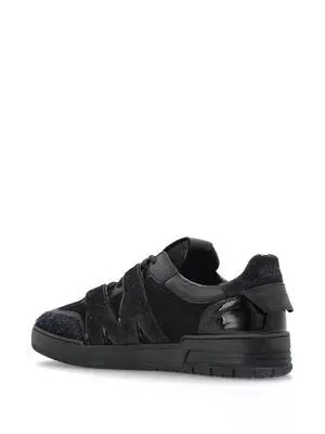 Moschino M-logo Lace-up Sneakers - Black