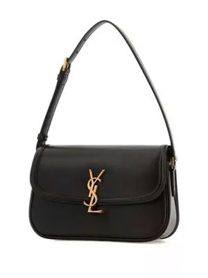 Saint Laurent Small Solferino Logo Shoulder Bag - Brown