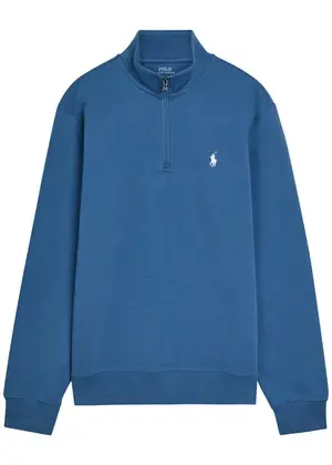 Polo Ralph Lauren Cotton-blend Half-zip Sweatshirt - Blue