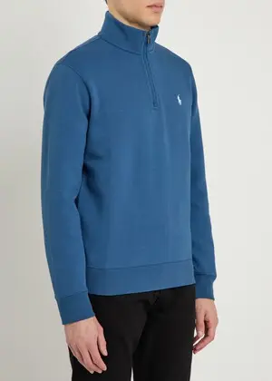 Polo Ralph Lauren Cotton-blend Half-zip Sweatshirt - Blue
