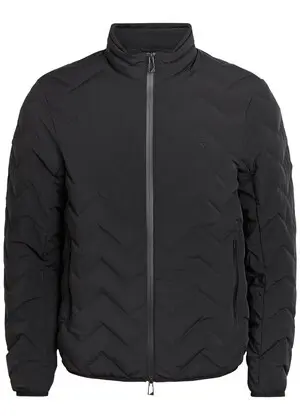 Emporio Armani Water-repellent Padded Stretch-nylon Jacket - Black