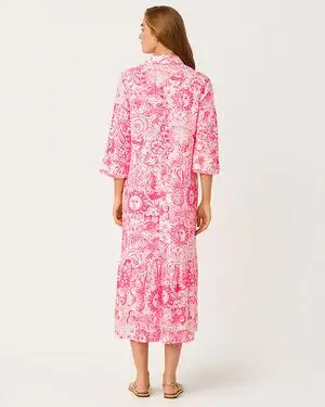 LILLY PULITZER Alora Maxi Dress - Cherry Blossom Pink Fleur De Lilly