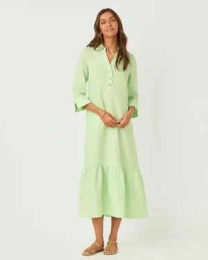 LILLY PULITZER Alora Maxi Dress - Pistachio Macaron X Resort White