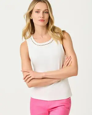 LILLY PULITZER Vanna Knit Top - Resort White
