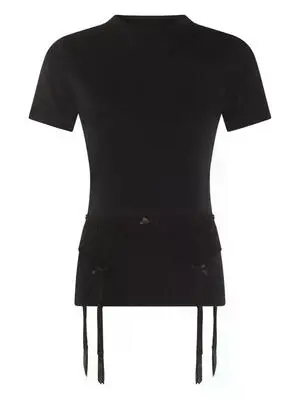Balenciaga Lace-trimmed T-shirt