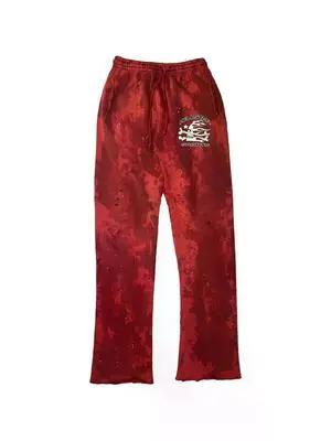 HELLSTAR Tie-dye Track Pants With Graphic Print