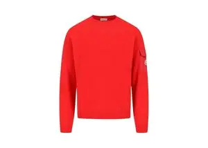 Moncler Girocollo Tricot Crewneck Sweatshirt - Red