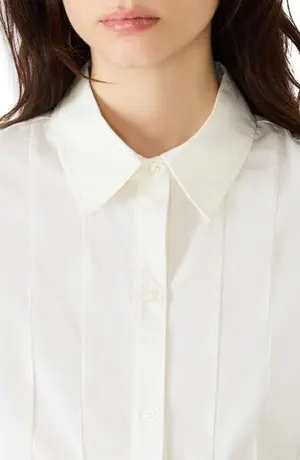 Steve Madden Porter Pleat Button-up Shirt