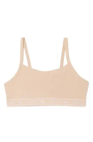 Lacoste Stretch Cotton Bralette - Biscuit