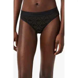 Lacoste Lace Bikini Briefs - Black