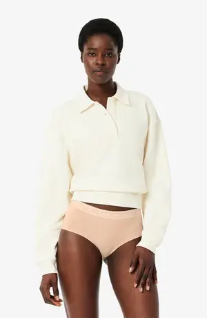 Lacoste Stretch Cotton Briefs - Biscuit