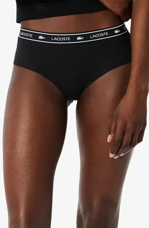 Lacoste Stretch Cotton Briefs - Black