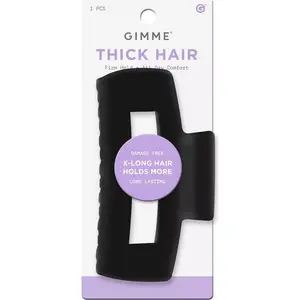 GIMME BEAUTY Large Cavity Claw Clip For Thick Hair - Black