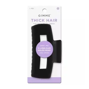 GIMME BEAUTY Large Cavity Claw Clip For Thick Hair - Black