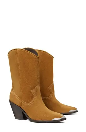 Mid Heel Western Boots