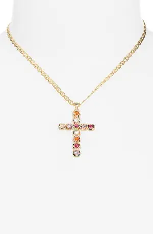 VIDAKUSH Fantasy Cross Pendant Necklace