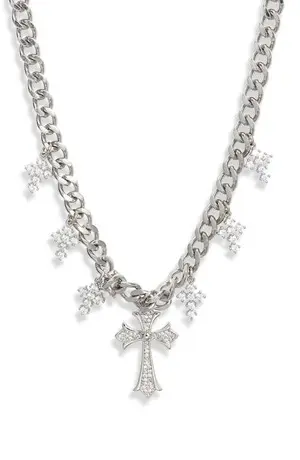 VIDAKUSH Cross Royalty Necklace - Silver