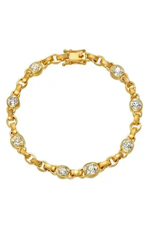 DARIUS Diamond Fairy Station Chain Bracelet - Yellow Gold