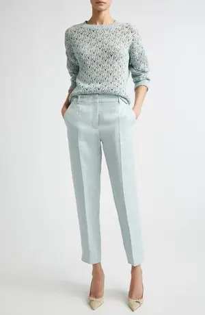 Eleventy Slim-fit Linen Trousers