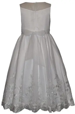 IRIS & IVY Sleeveless Embroidered Communion Dress