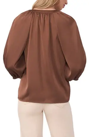 Vince Camuto Raglan Sleeve Satin Top