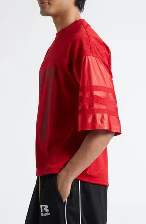 Rhude Lightning Football Jersey - Red/red