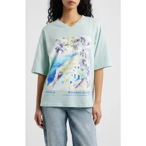 Vinyl Icons V Neck T-shirts For Women
